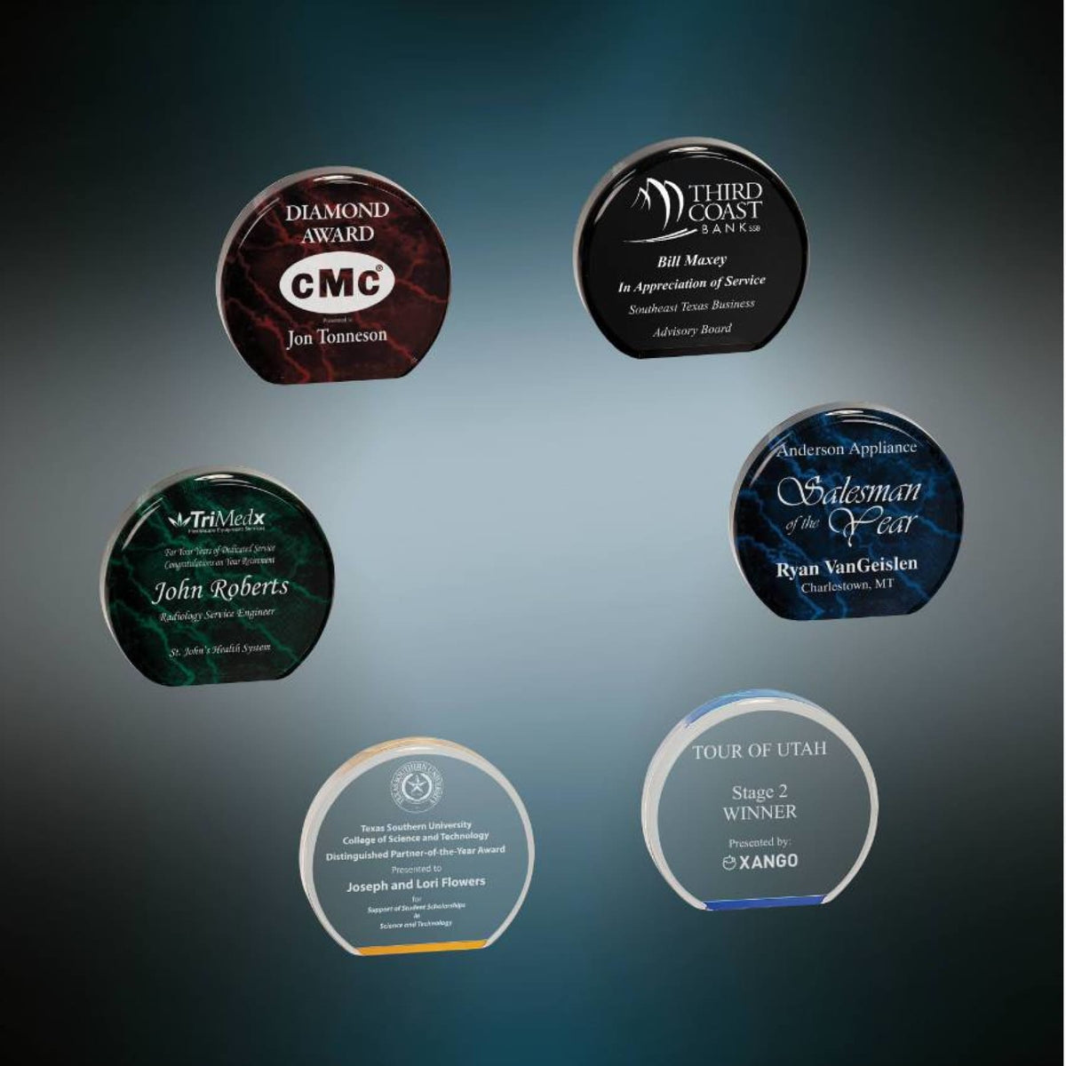 Acrylic Freestanding Circle Award – Summit Imprints