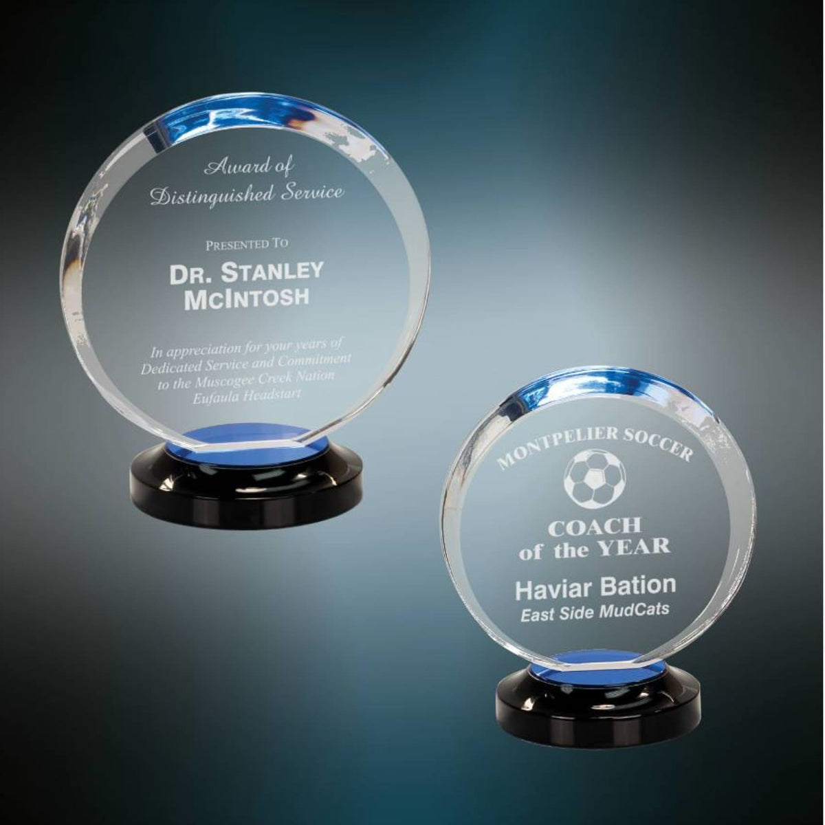 Halo Acrylic Award with Mirrored Base – Summit Imprints