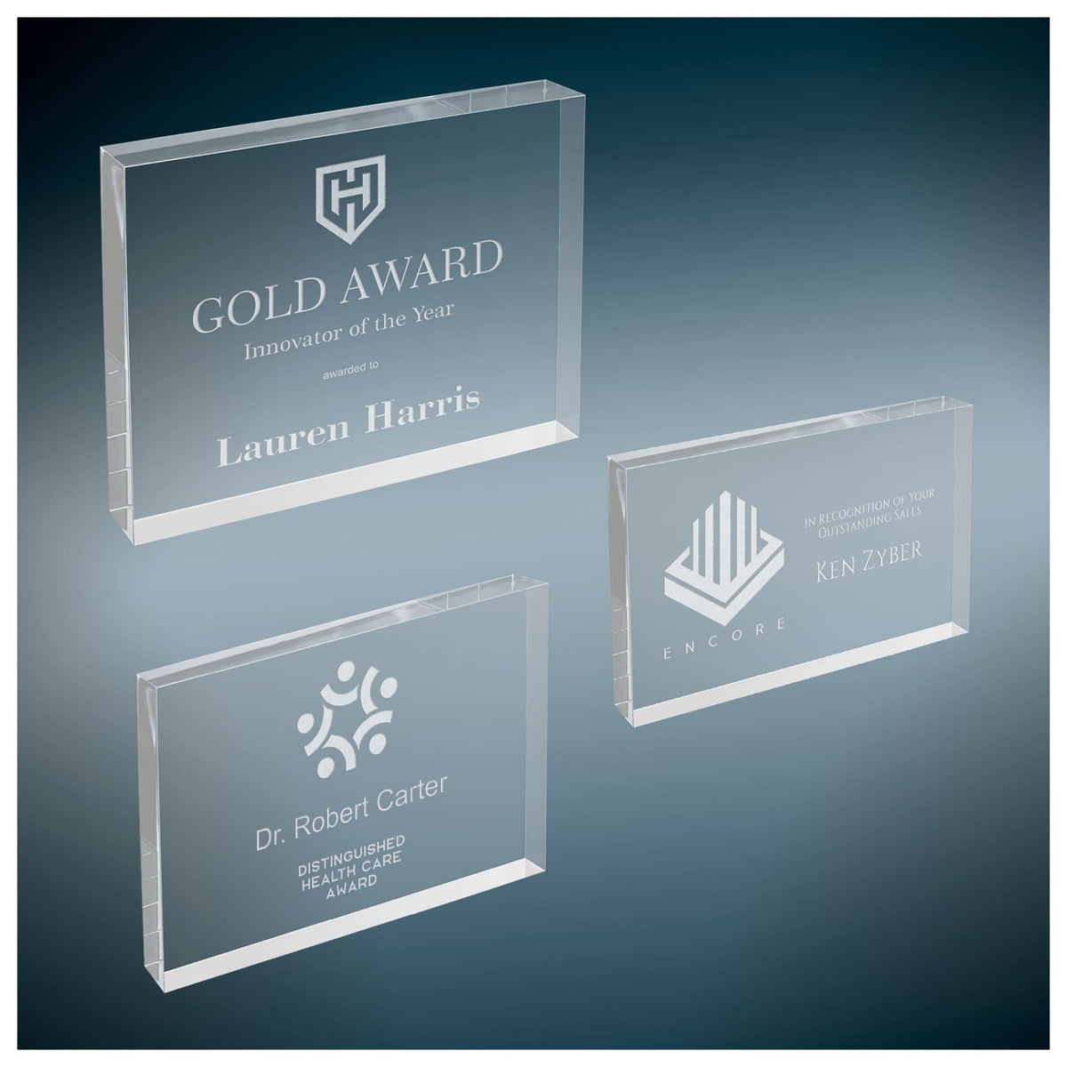 Standing Clear Rectangle Acrylic – Summit Imprints