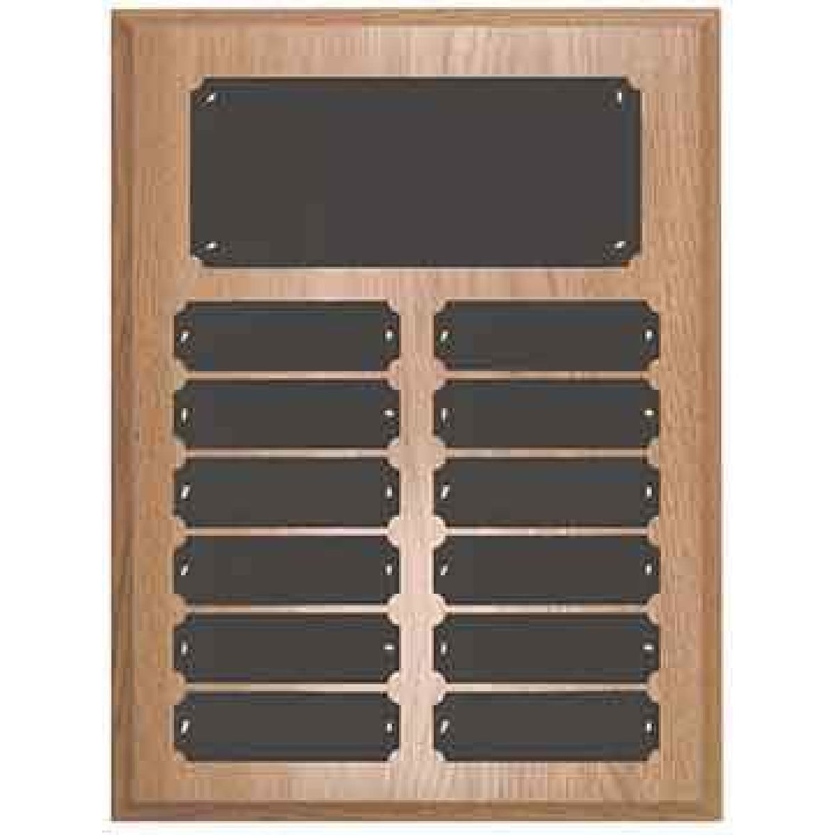 Oak Finish Perpetual Plaque – Summit Imprints