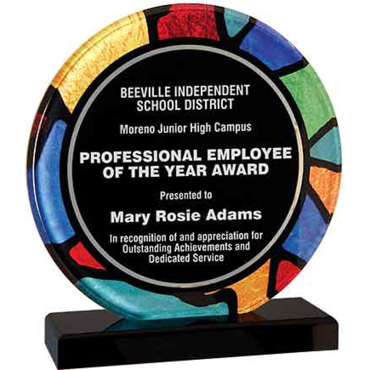 Stained Glass Acrylic with Black Base – Summit Imprints