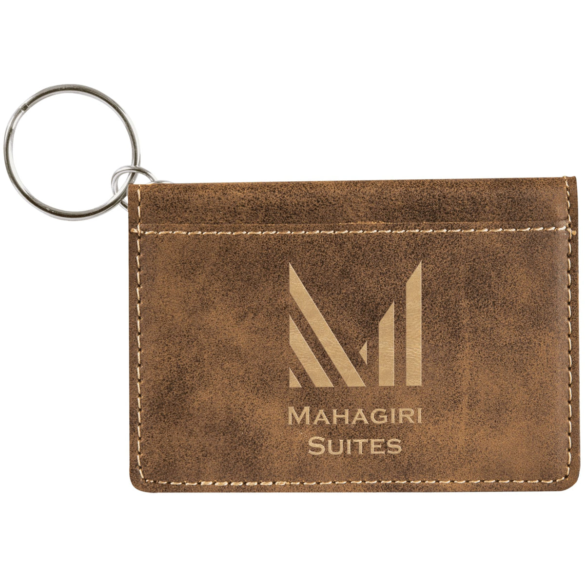 Vegan Leather Keychain ID Holder – Summit Imprints