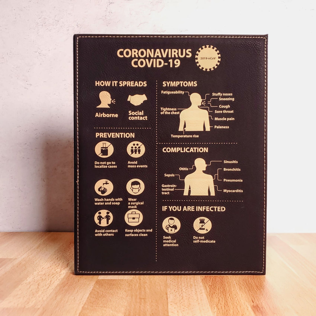 Vegan Leather Plaque – Summit Imprints